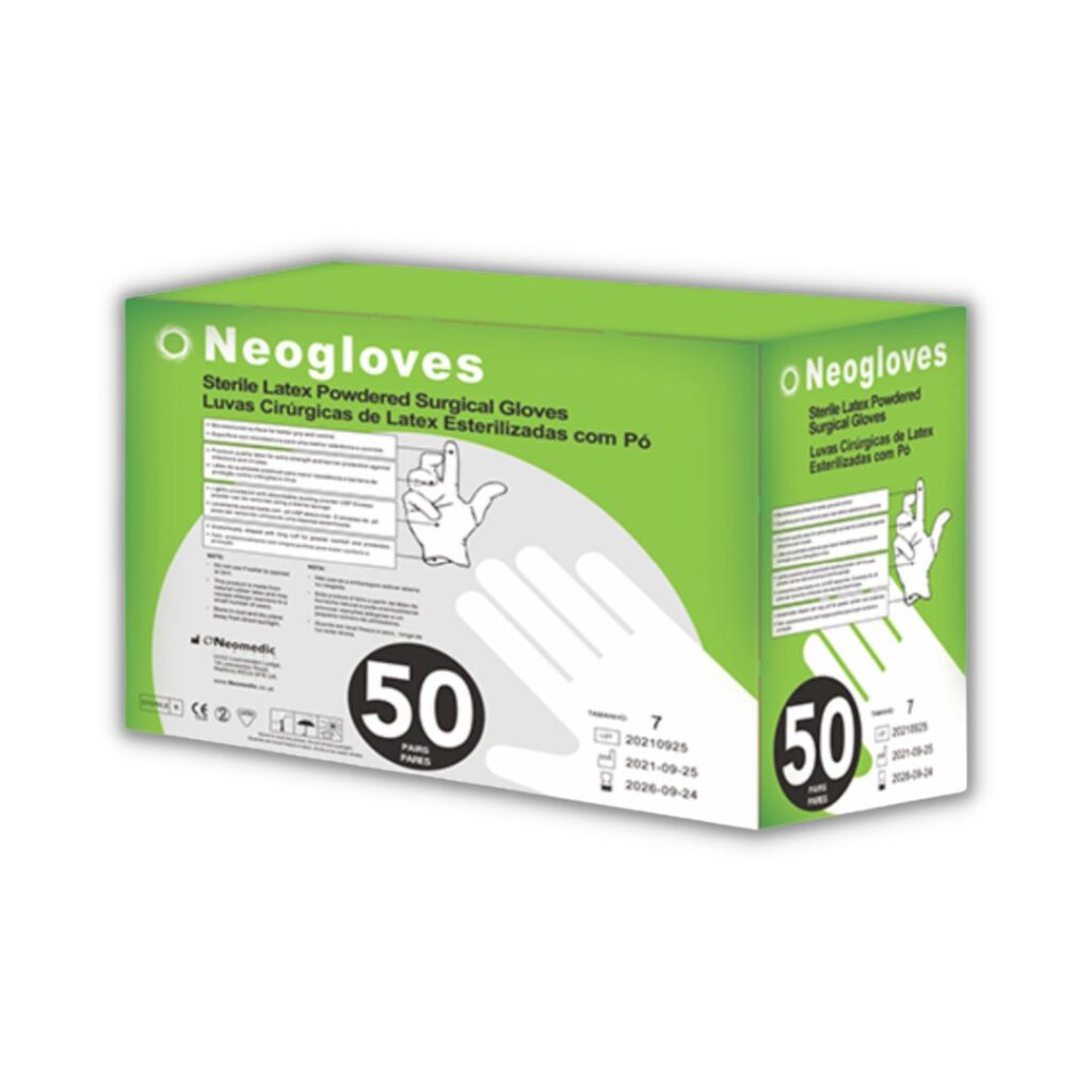 Guantes quirúrgicos estériles de látex Neogloves - Biomedical Internacional